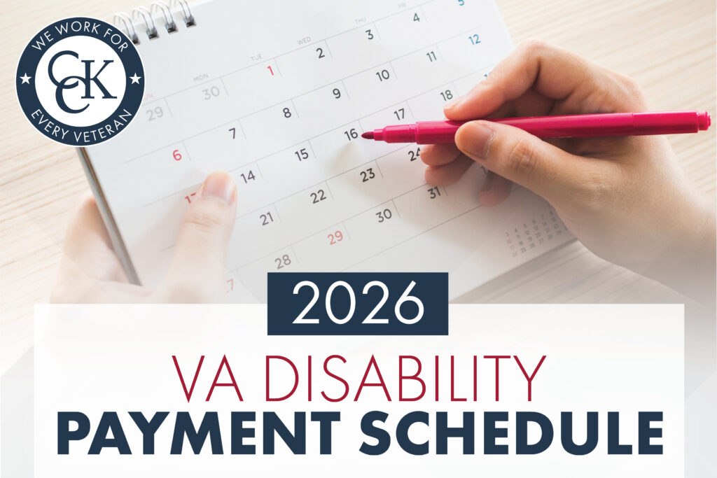 VA Disability Payment Schedule for 2026 | CCK Law