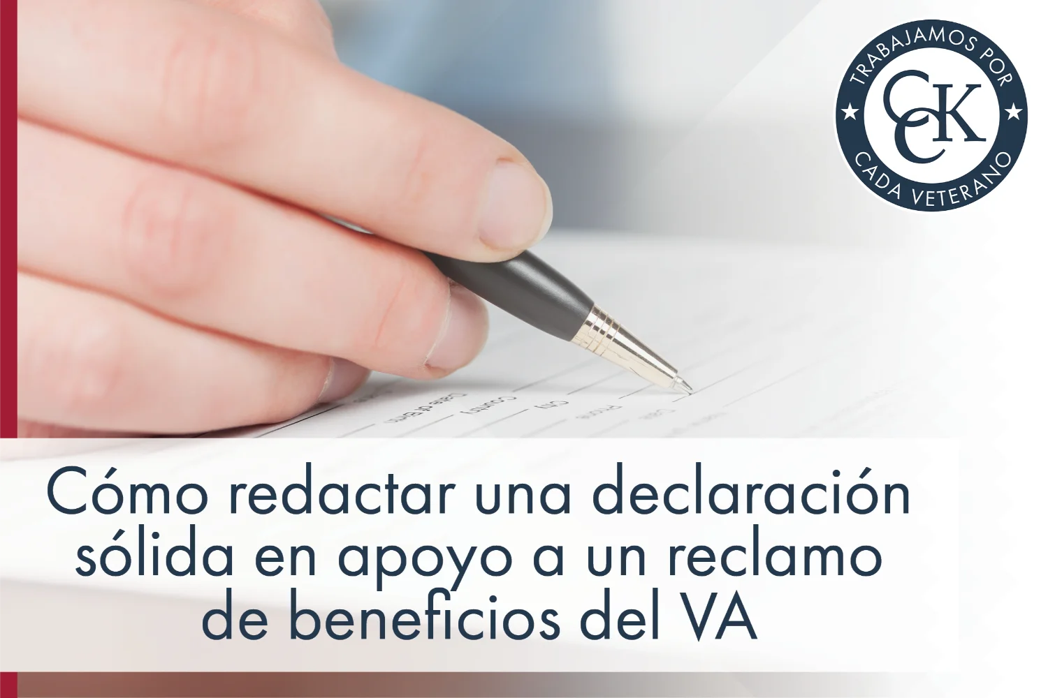 Cómo redactar una declaración sólida en apoyo a un reclamo de ...